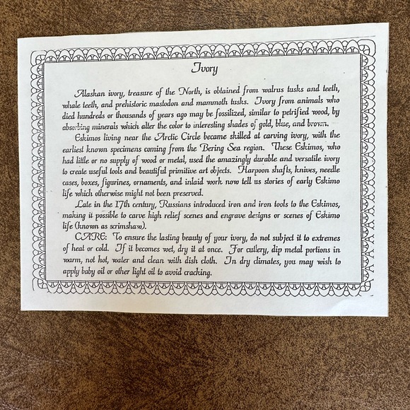 Jewelry | Halibut Pin Hand Carved From Walrus Ivory | Poshmark